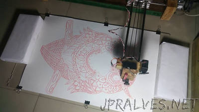 Crazy Engineer’s Drawing Robot / Arduino GRBL CoreXY Servo Drawbot - jpralves.net