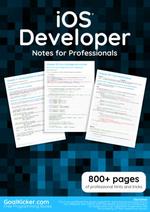 iOS Developer Notes for Professionals book - jpralves.net