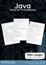 Java Notes for Professionals book - jpralves.net