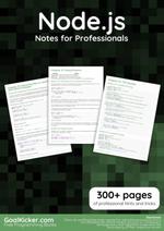 Node.js Notes for Professionals book - jpralves.net