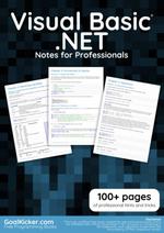 Visual Basic .NET Notes for Professionals book - jpralves.net